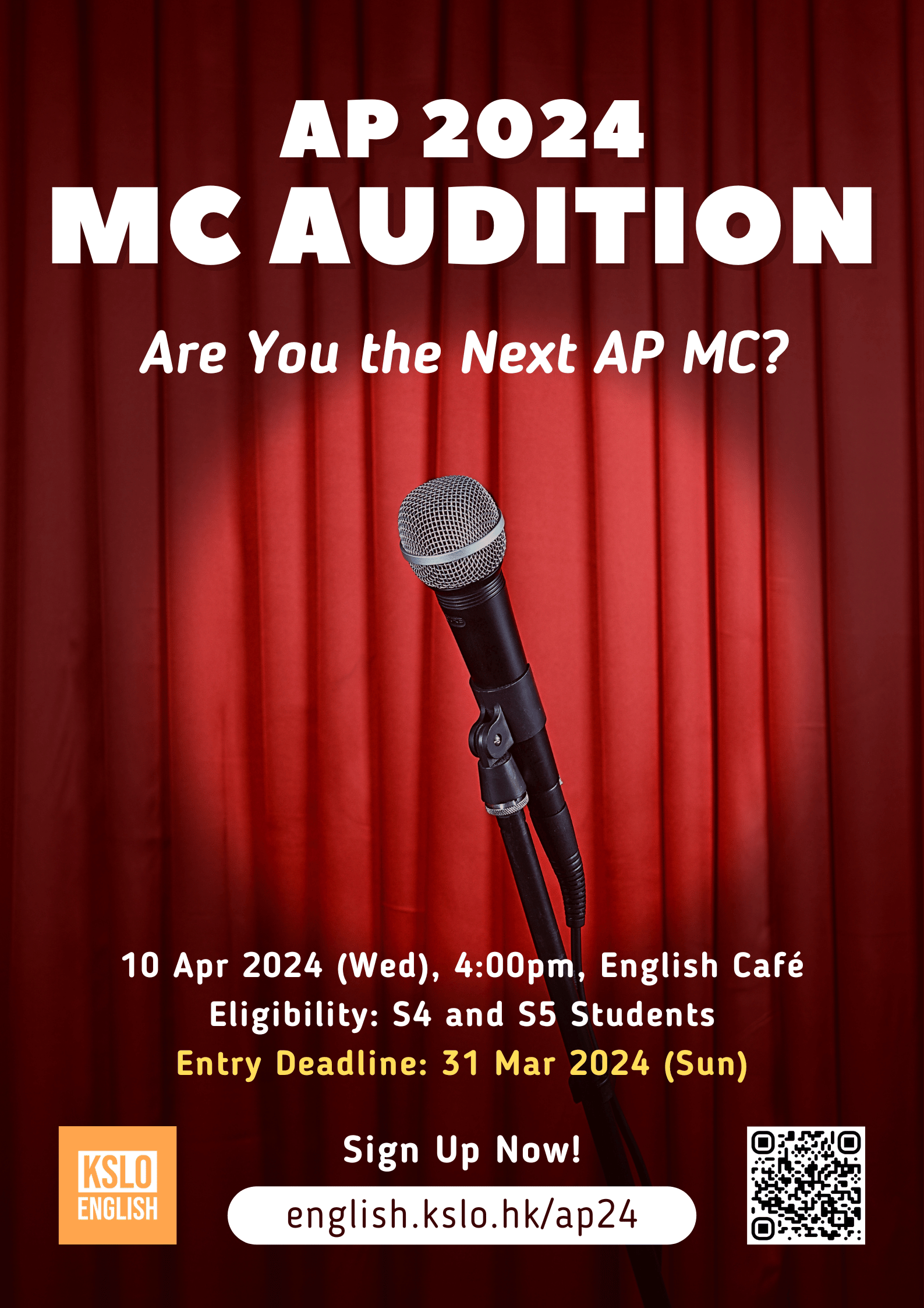 MC Audition for Annual Performance 2024 – K S LO ENGLISH